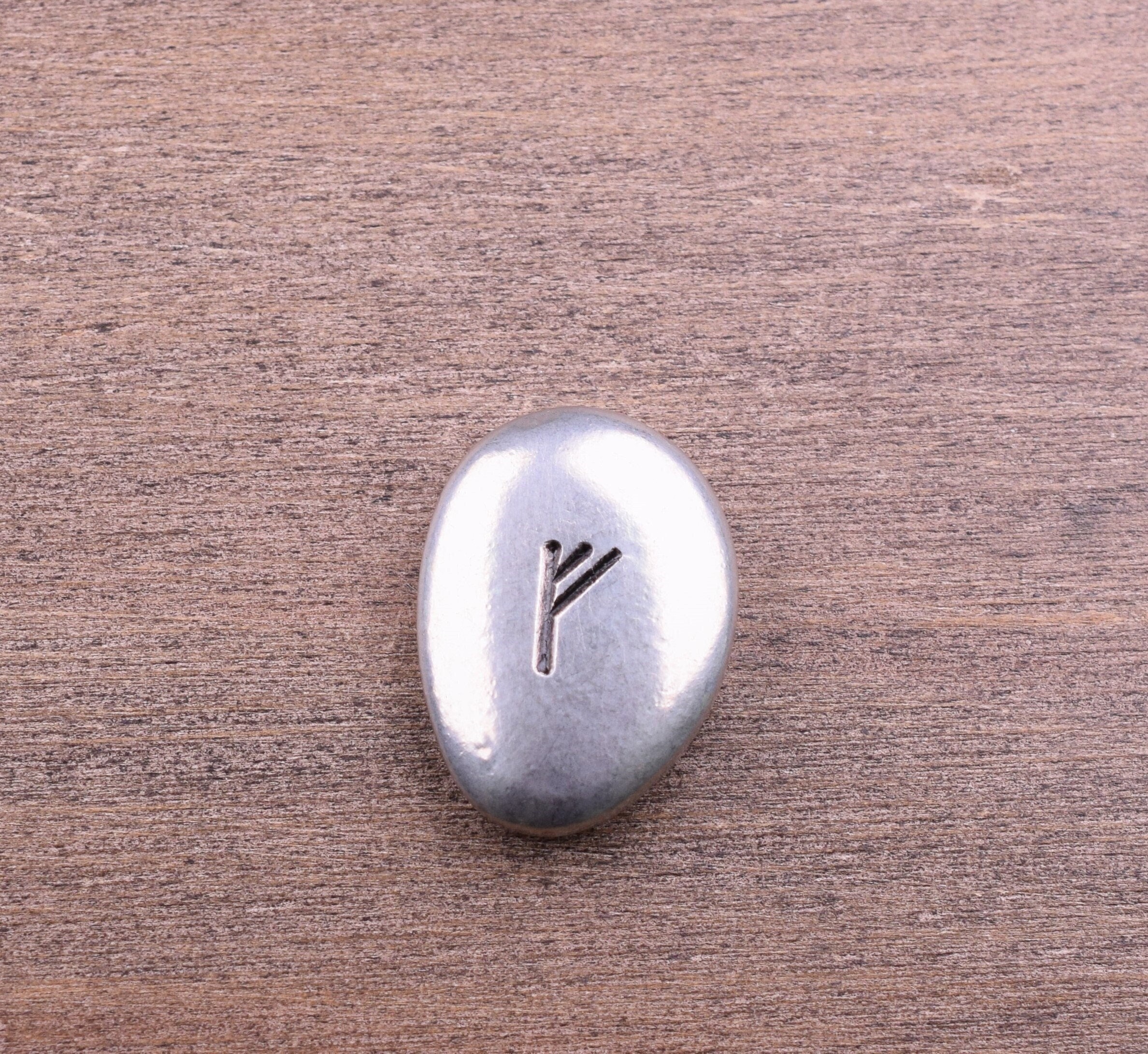 Fehu Rune Stone Fehu Rune Pocket Stone Lucky Rune Pocket | Etsy