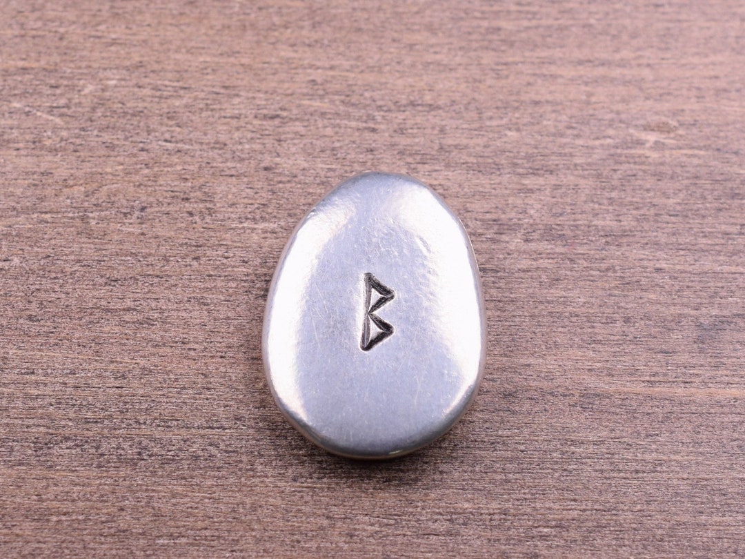 Berkano Rune Stone, Berkano Rune Pocket Stone, Birch Rune, Wisdom Rune ...