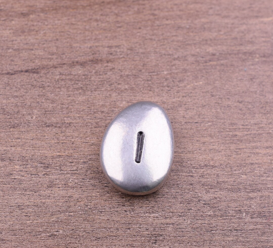 Isa Rune Stone, Isa Rune Pocket Stone, Focus and Stillness Rune Pocket ...