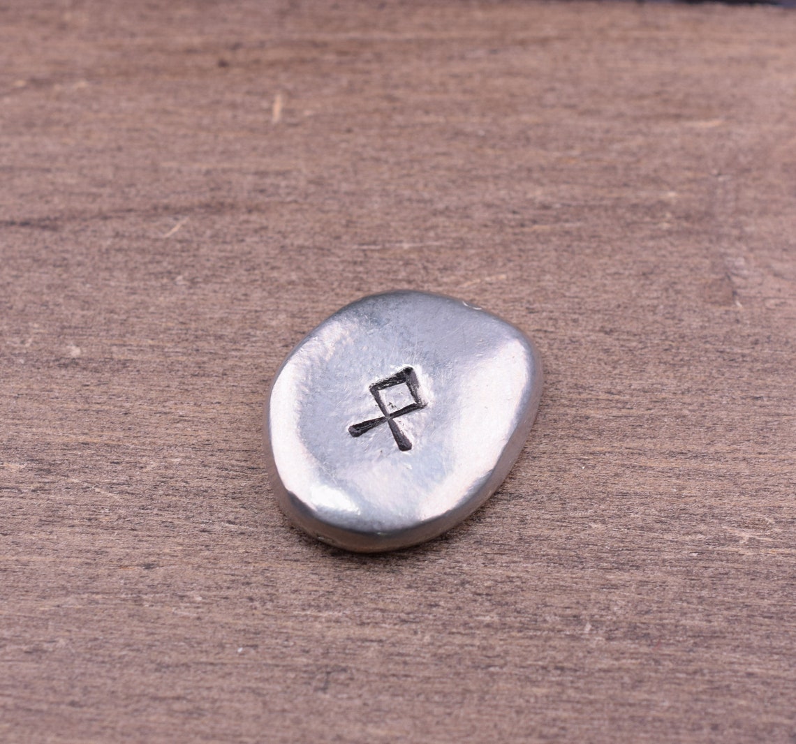 Othala Rune Stone, Pocket Stone, Home and Ancestry Charm, Prosperity ...