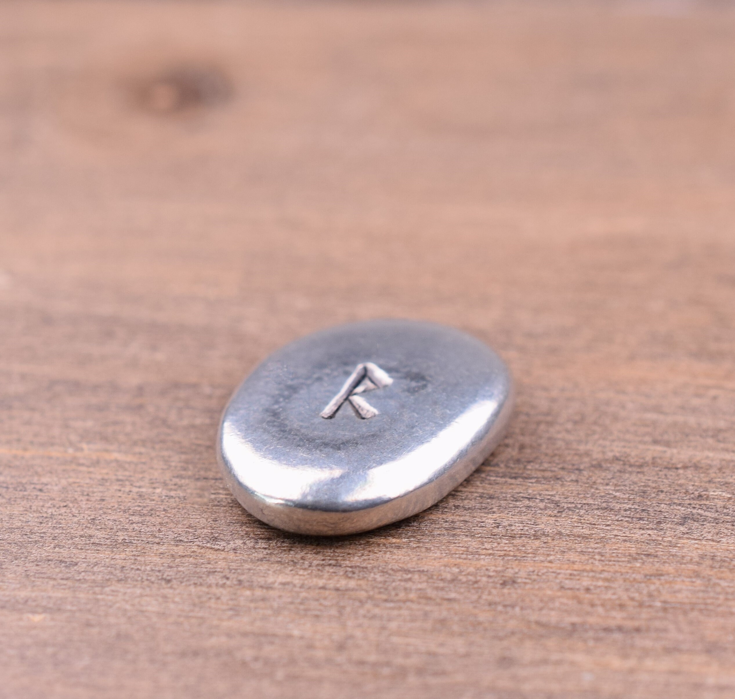 Rune Stone, Raidho Rune Pocket Stone, Inspiration Charm, Worry Stone ...