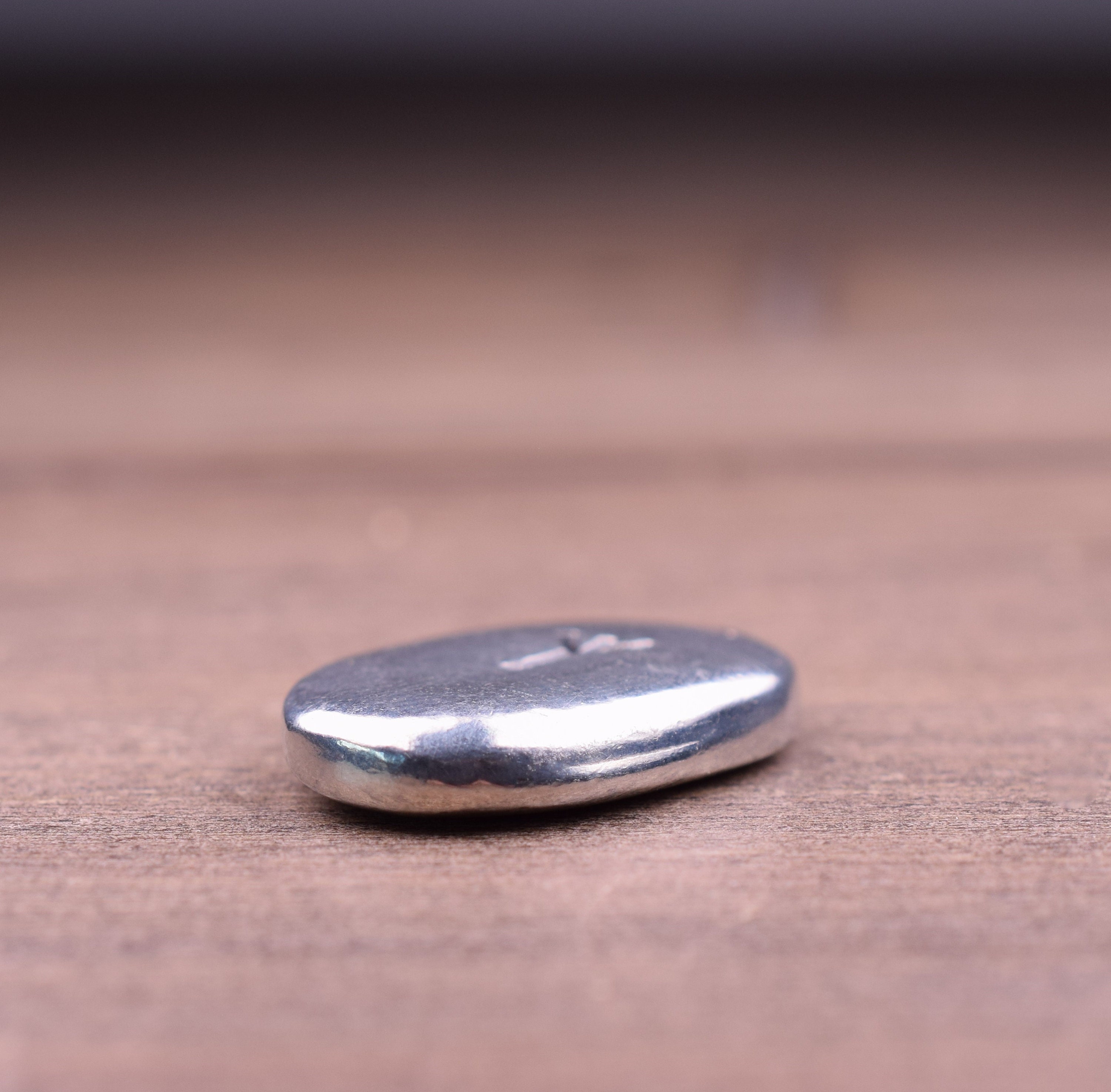 Rune Stone, Pocket Stone, Protection Charm, Algiz Token, Worry Stone ...