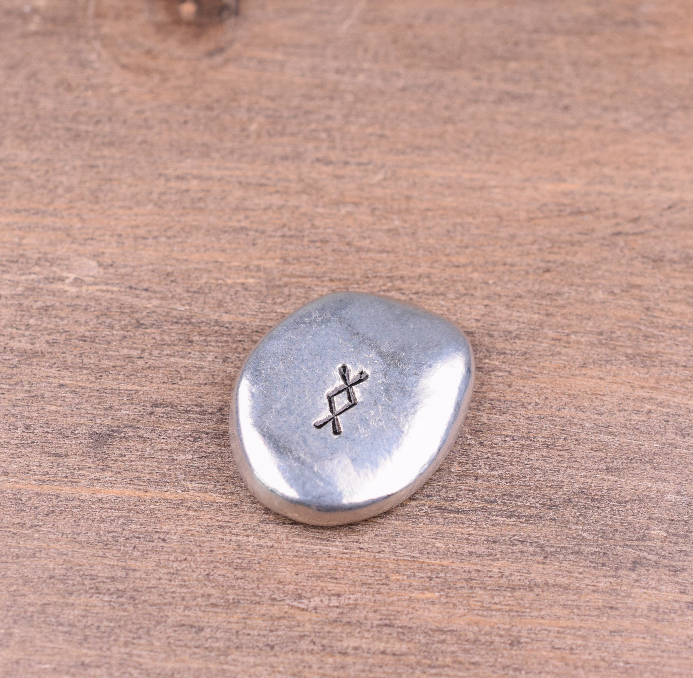 Rune Stone, Inguz Rune Pocket Stone, Protection Charm, Worry Stone ...
