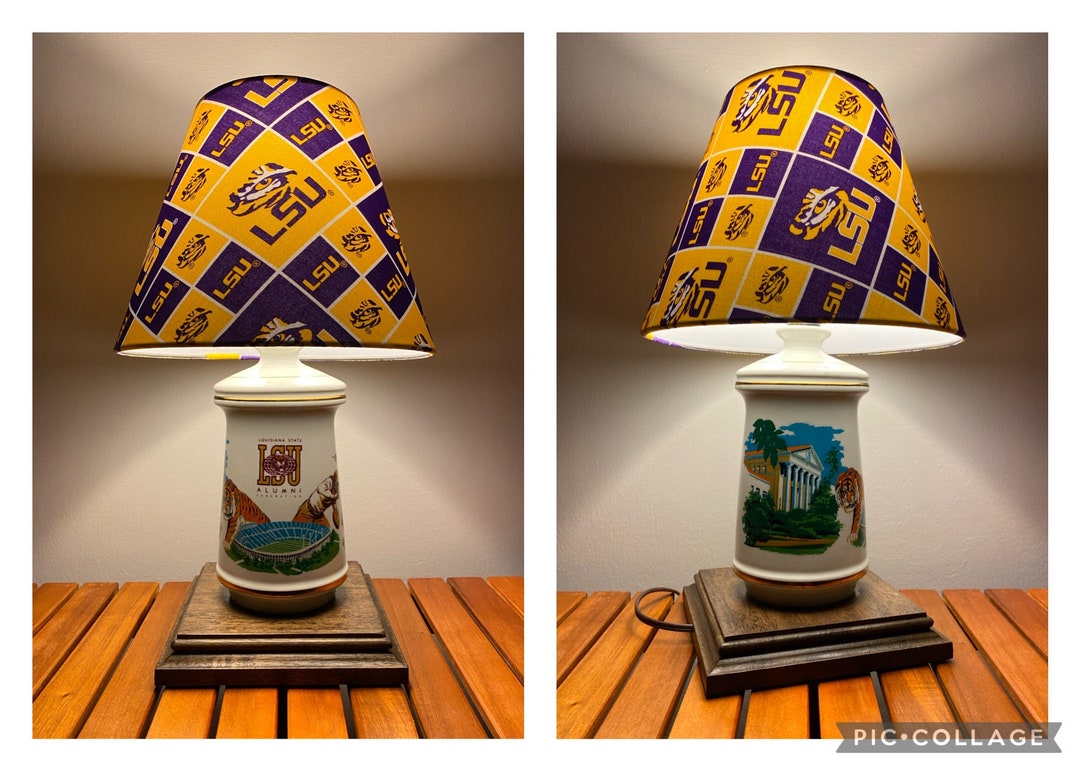 Louisiana State University LSU Bourbon Whiskey Decanter Lamp Geaux ...