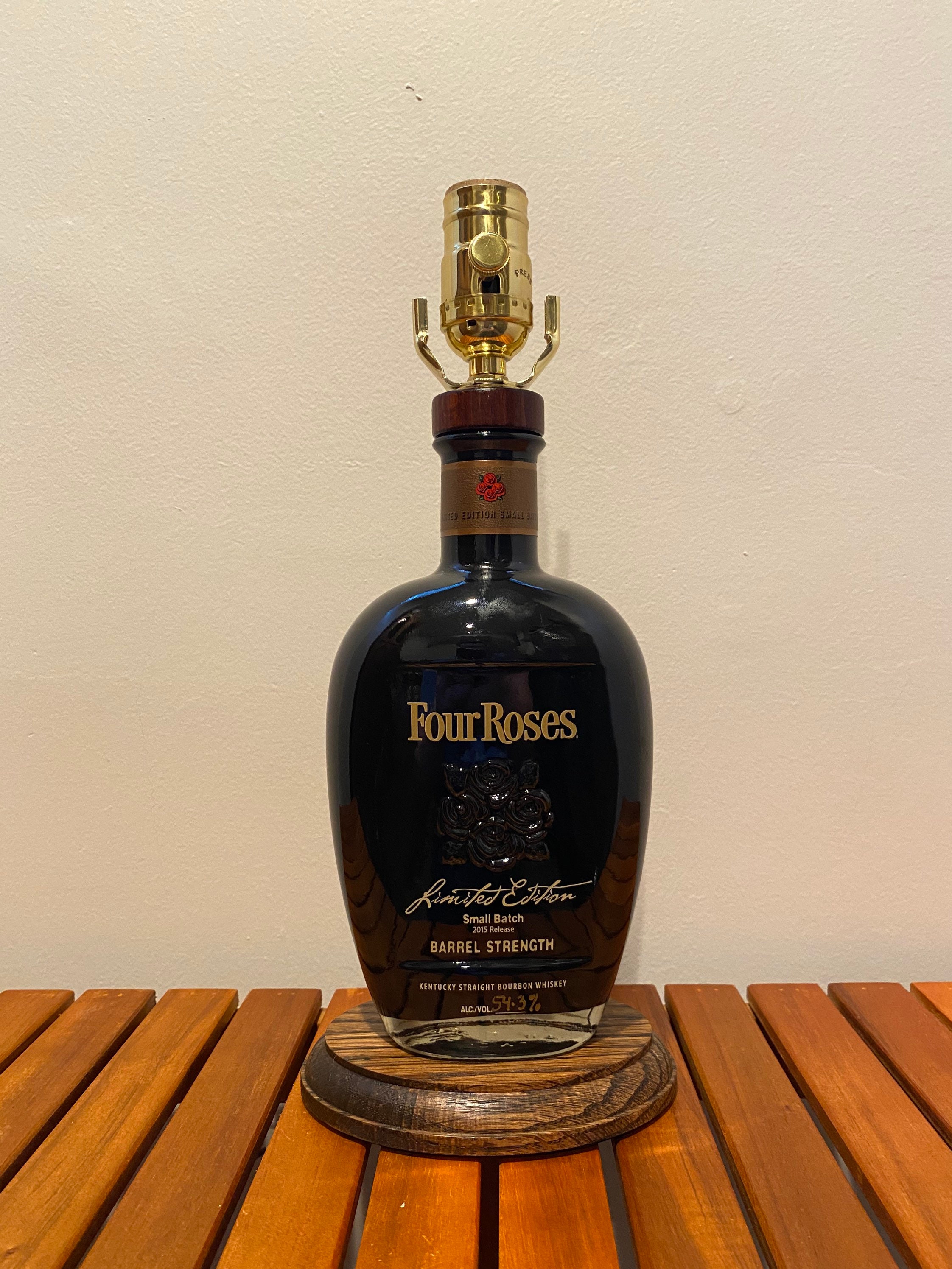 Four Roses Small Batch Limited Edition Bourbon Whiskey Bottle Lamp 4 ...
