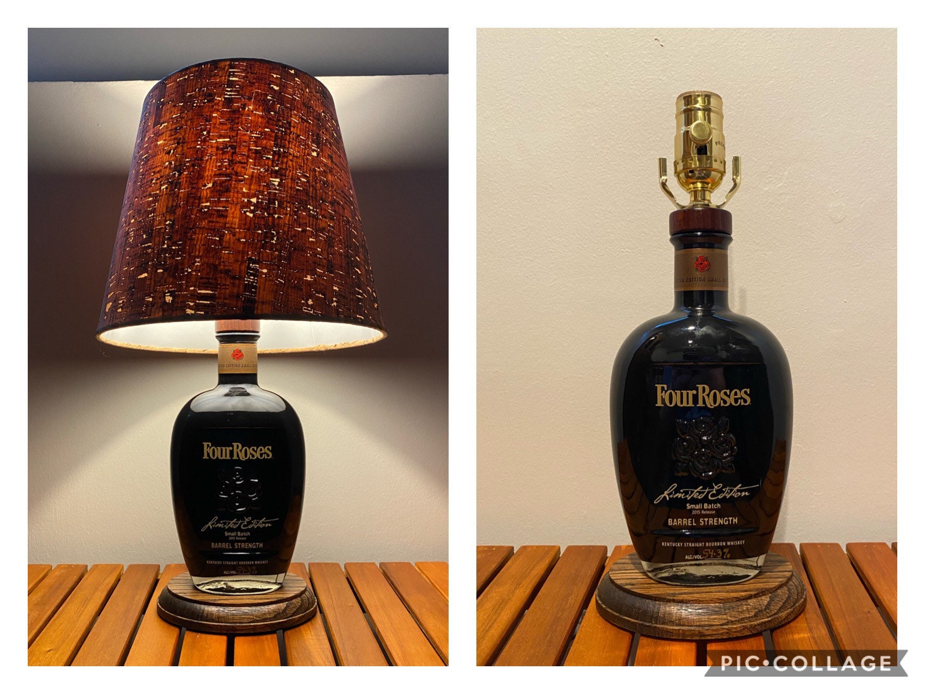 Four Roses Small Batch Limited Edition Bourbon Whiskey Bottle Lamp 4 ...