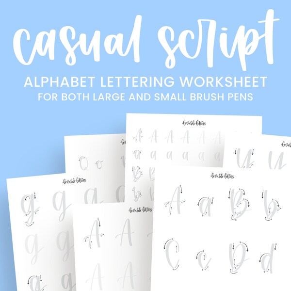 Casual Script - Etsy