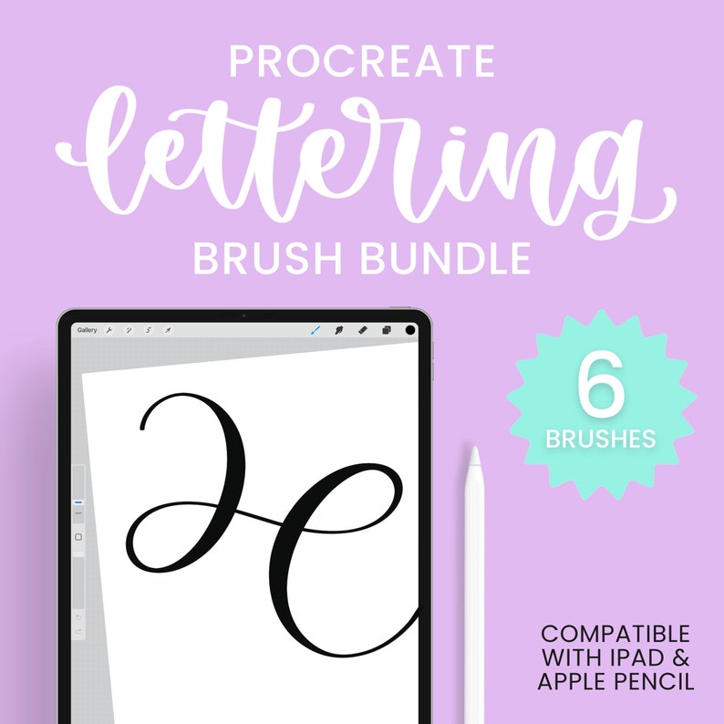 Procreate Lettering Brush Bundle Digital Hand Lettering & - Etsy