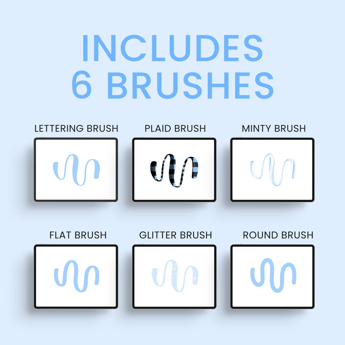 Procreate Lettering Brush Bundle Digital Hand Lettering & Modern ...