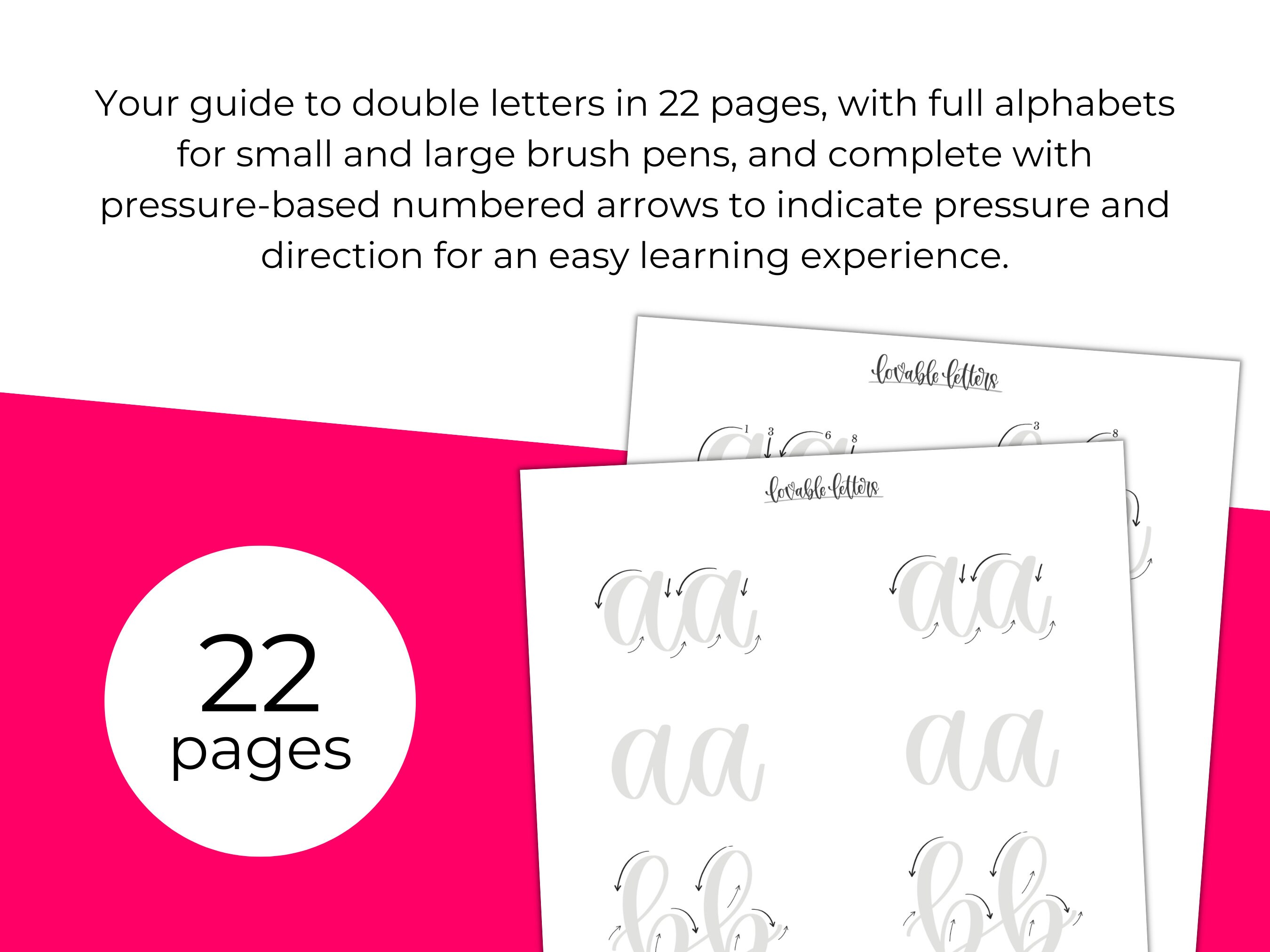 Double Letters Lettering Worksheet | Learn to Letter | Lettering ...
