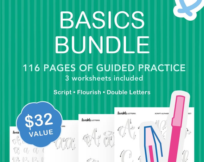 Flourish Alphabet Hand Lettering Practice Worksheet - Etsy Canada