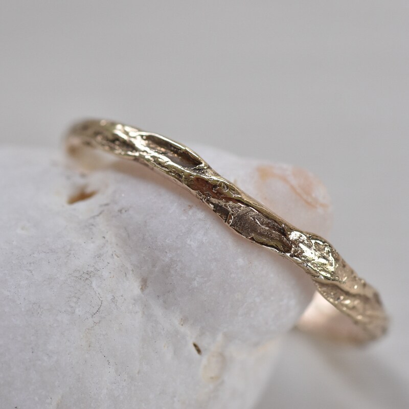Organic Gold Ring - Etsy UK