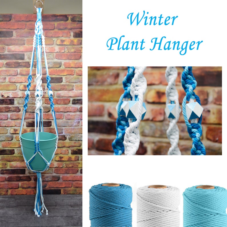Seasonal Themed Macramé Hanger 4-feet Long Single Plant - Etsy
