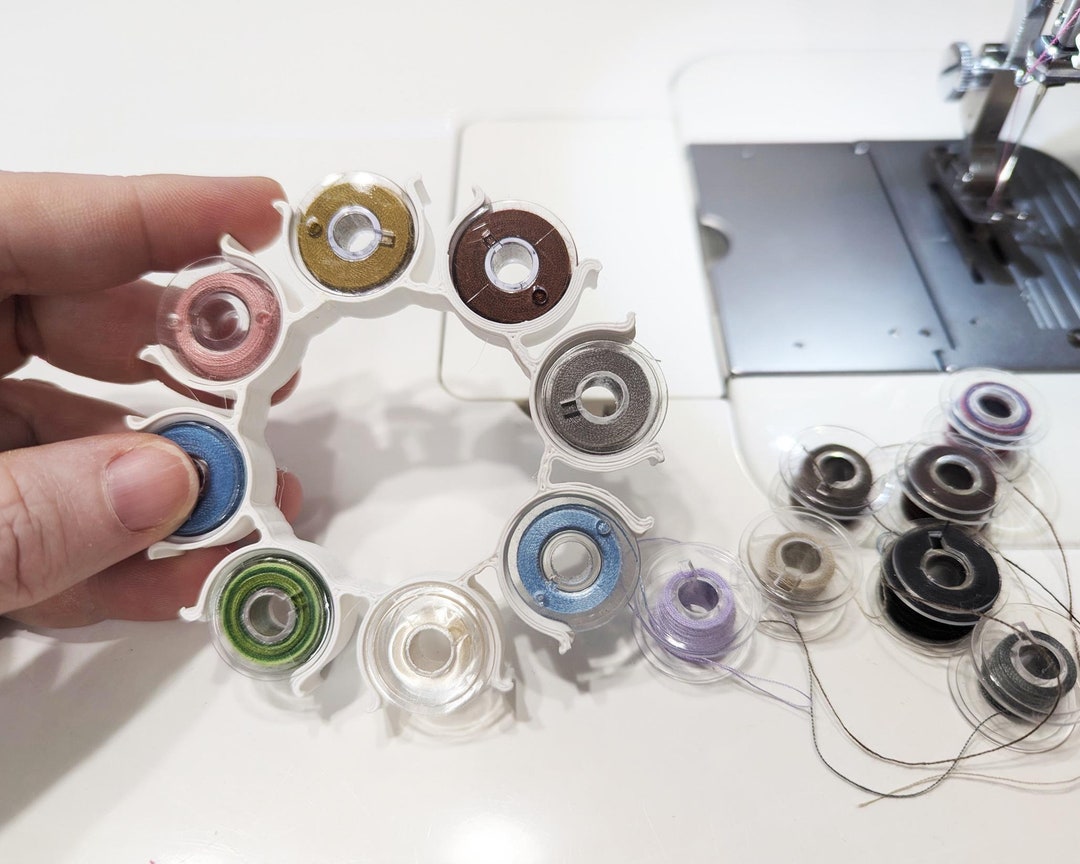 Bobbin Holder Circle, Holds 8 Bobbins, Bobbin Clip Ring - Etsy