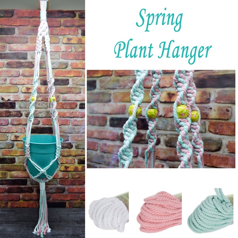 Seasonal Themed Macramé Hanger 4-feet Long Single Plant - Etsy