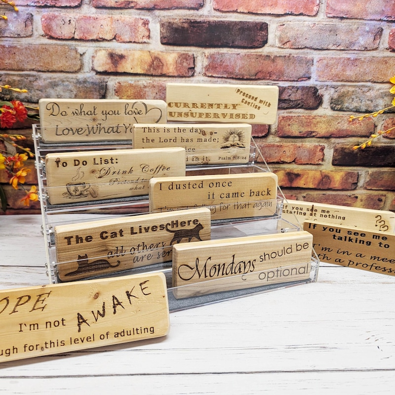 Custom Wood Block Sitters - Etsy UK