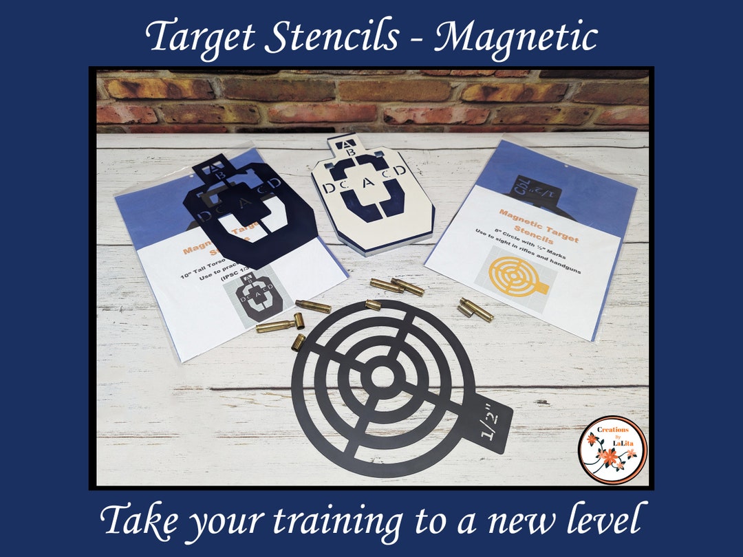 Magnetic Target Stencil | Reusable Target Stencils for Range Practice ...