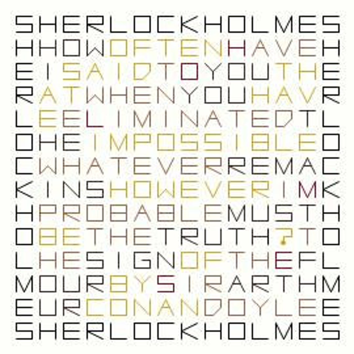 Sherlock Square/sherlock Holmes Cross Stitch Pattern/cross Stitch ...