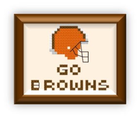 Cleveland Browns Cross Stitch Patterns/browns Cross Stitch/cleveland ...