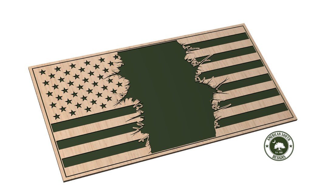 Tattered Flag Design 14 - SVG - Digital Download - Etsy