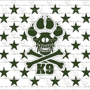 K9 Skull Union - SVG - Digital Download - Etsy