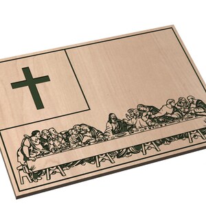 Bandera cristiana con la Última Cena - SVG - Descarga digital - Etsy México