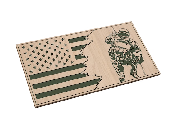 Tattered Flag 3 Special Forces Rappelling Digital Files | Etsy