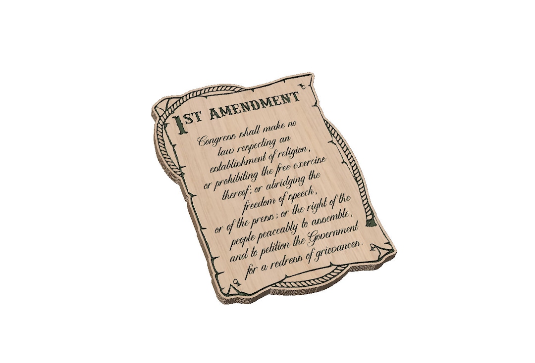1st Amendment Scroll - SVG - Digital Download - Etsy