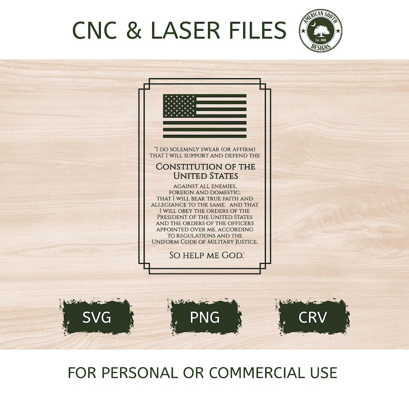 Us Army Oath - Etsy