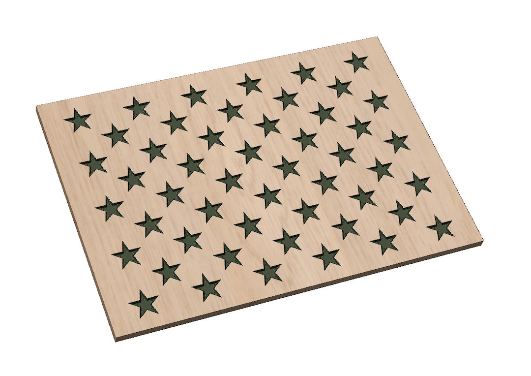 American Flag 50 Star Union - SVG - CNC Laser File (digital Download ...