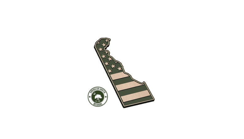 Delaware Shaped American Flag - SVG - Digital Download - Etsy