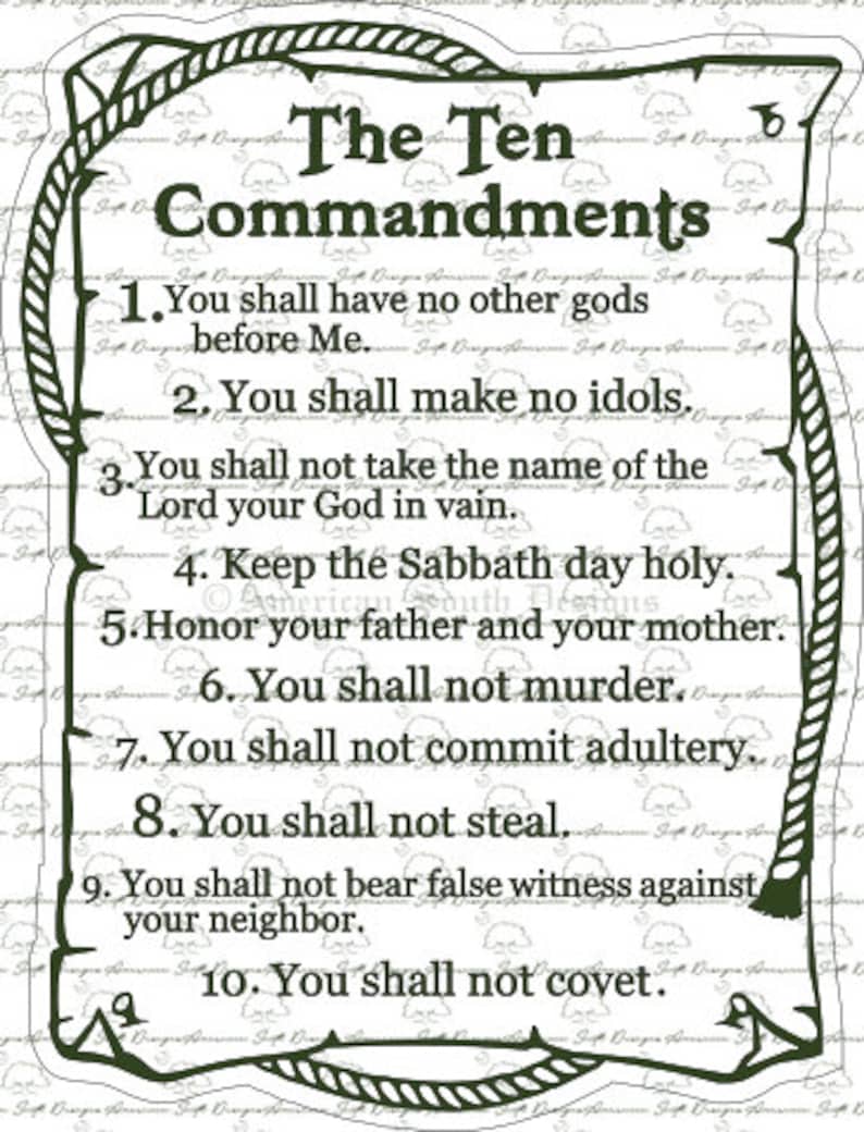 10 Commandments Scroll - SVG - CNC Laser File (digital Download) - Etsy UK