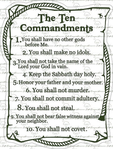 10 Commandments Scroll SVG - Etsy UK