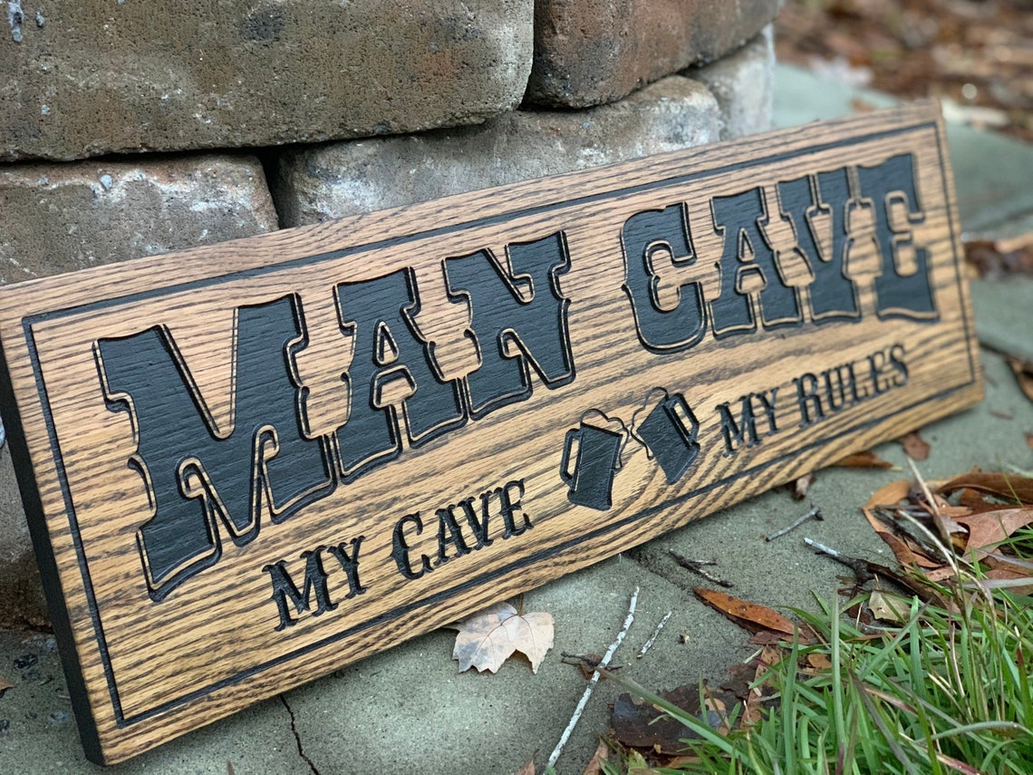 Man Cave Sign - SVG - CNC Laser File (digital Download) - Etsy