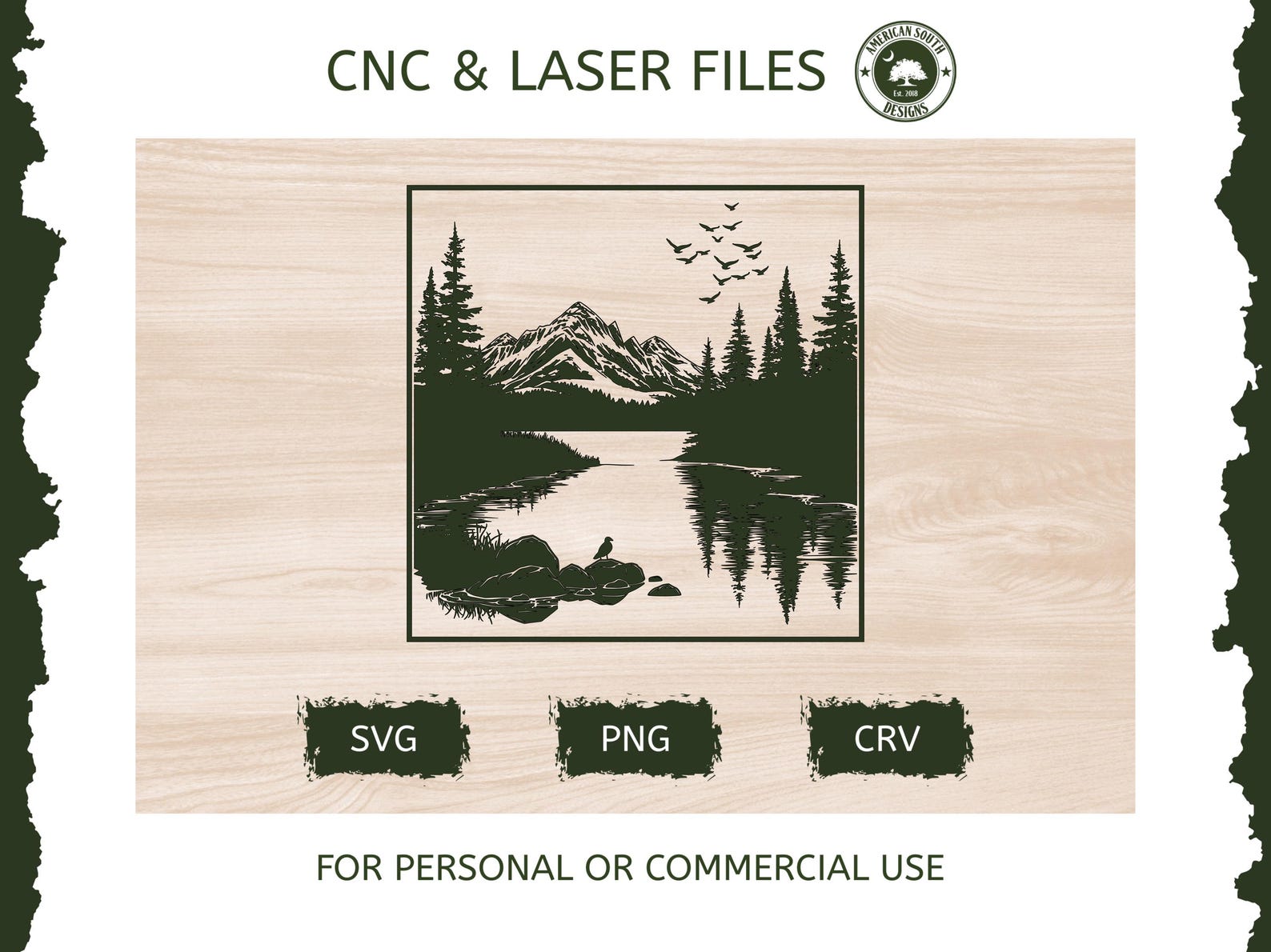 Nature Scene - SVG - CNC Laser File (digital Download) - Etsy