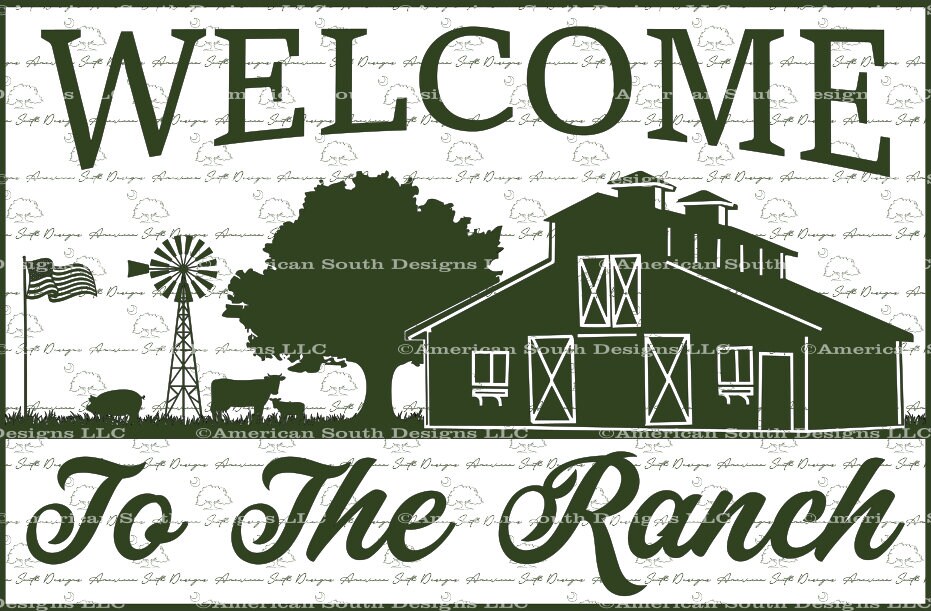 Welcome to the Ranch SVG - Etsy