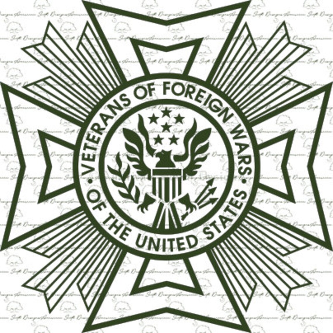 VFW Logo Digital Files Svg AI Png Eps DXF | Etsy