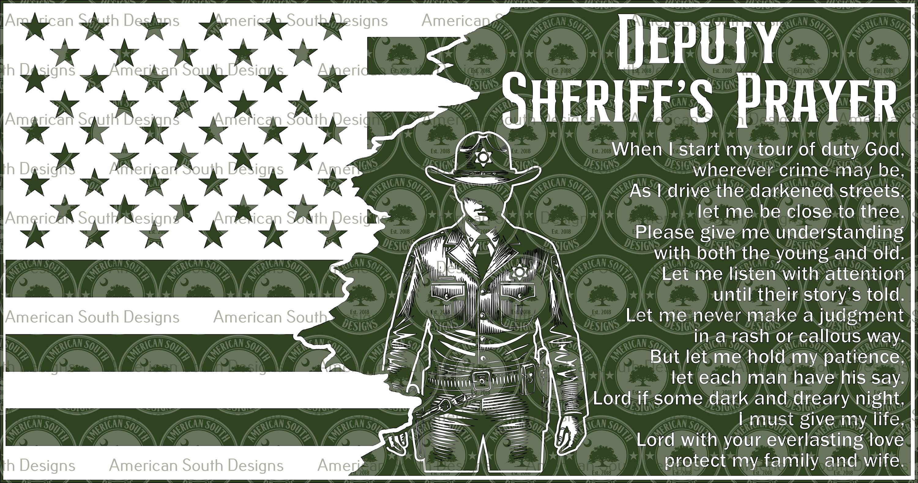 Deputy Sheriff's Prayer - SVG - CNC Laser File (digital Download) - Etsy