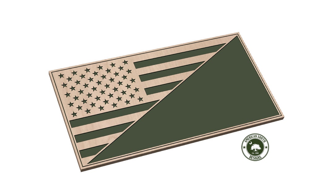 Diagonal Split Flag Blank - SVG - CNC Laser File (digital Download) - Etsy