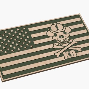 American Flag With K9 Skull - SVG - Digital Download - Etsy