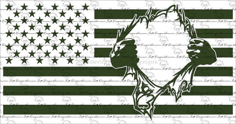 American Shredded Flag - SVG - CNC Laser File (digital Download) - Etsy