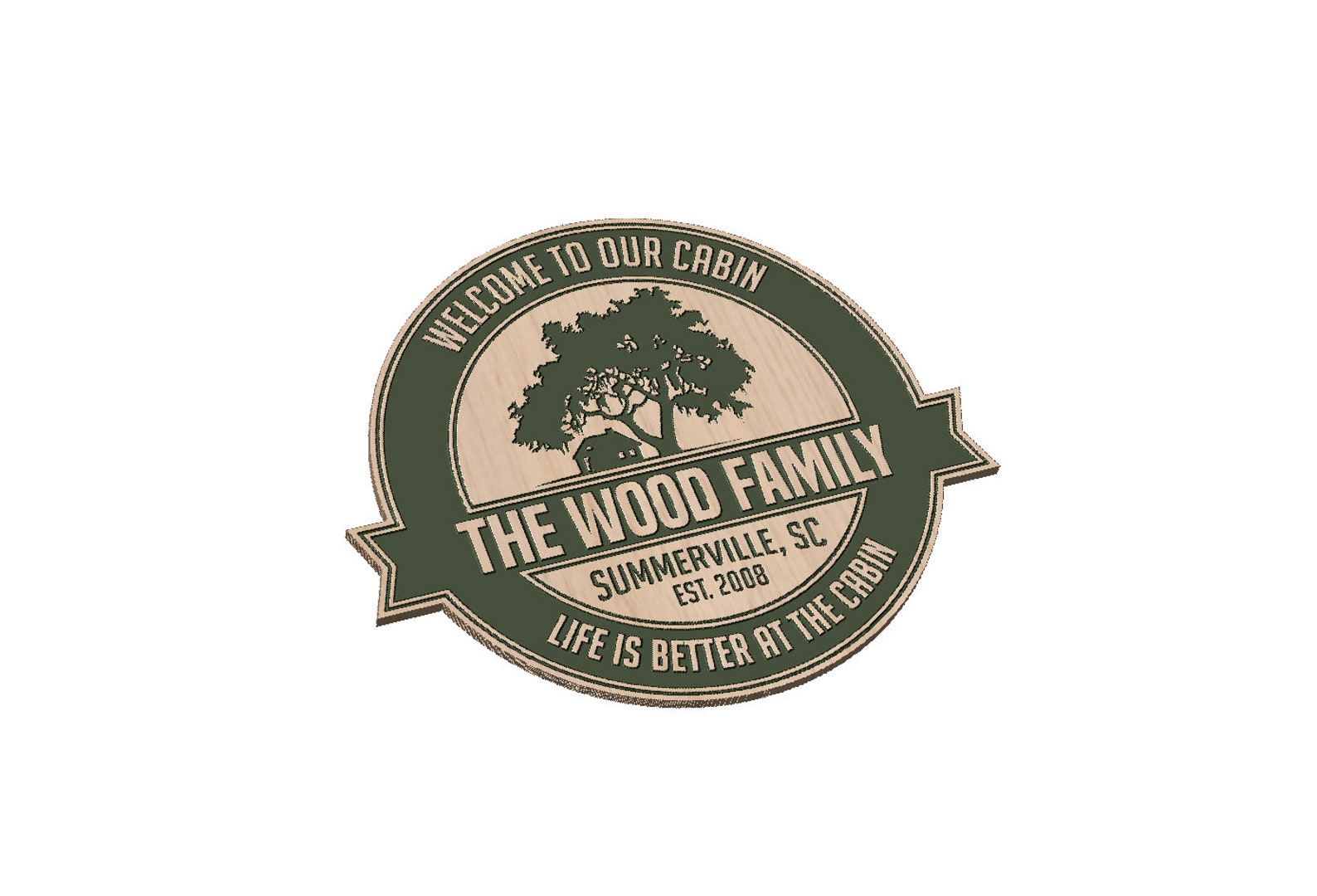 Cabin Sign Template - SVG - CNC Laser File (digital Download) - Etsy