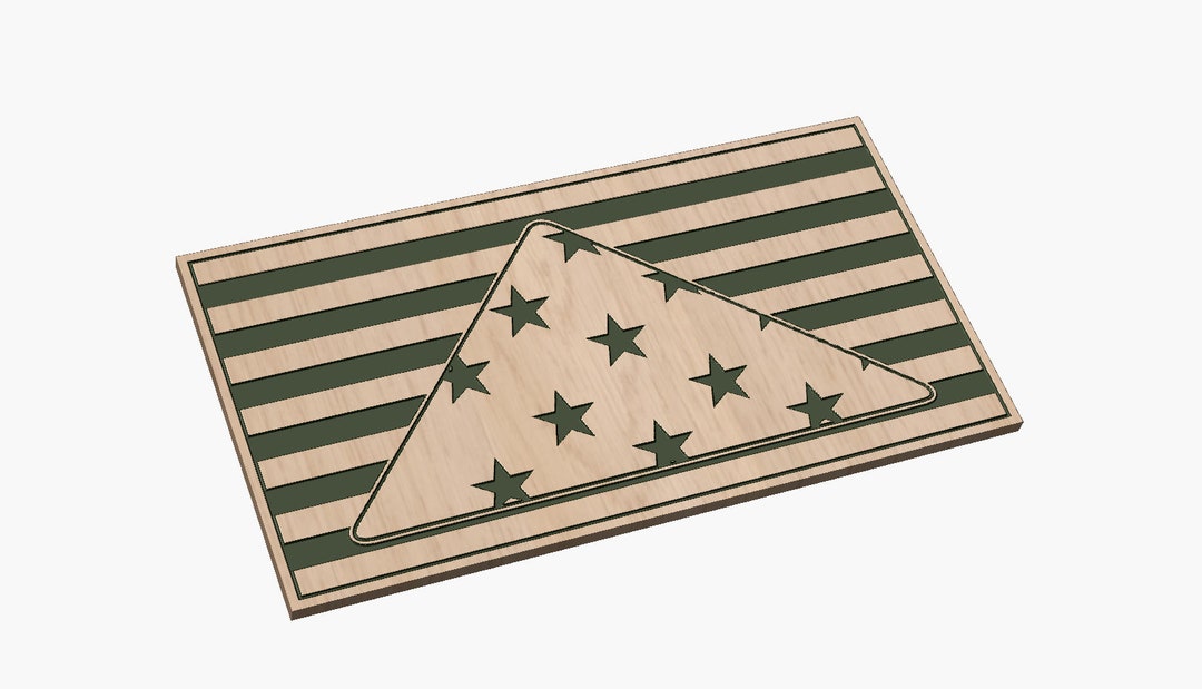 Folded Flag Display SVG - Etsy