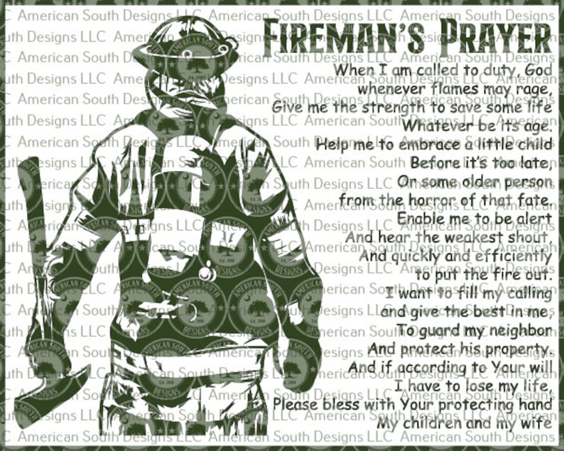 Fireman's Prayer SVG - Etsy