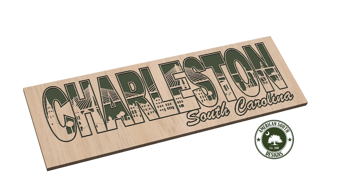 CHARLESTON, South Carolina Letters - SVG - Digital Download - Etsy