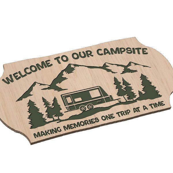 Campsite Sign - Etsy
