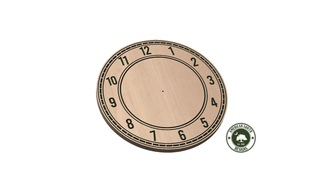 Clock Base With Numbers - 1 - SVG - Digital Download - Etsy
