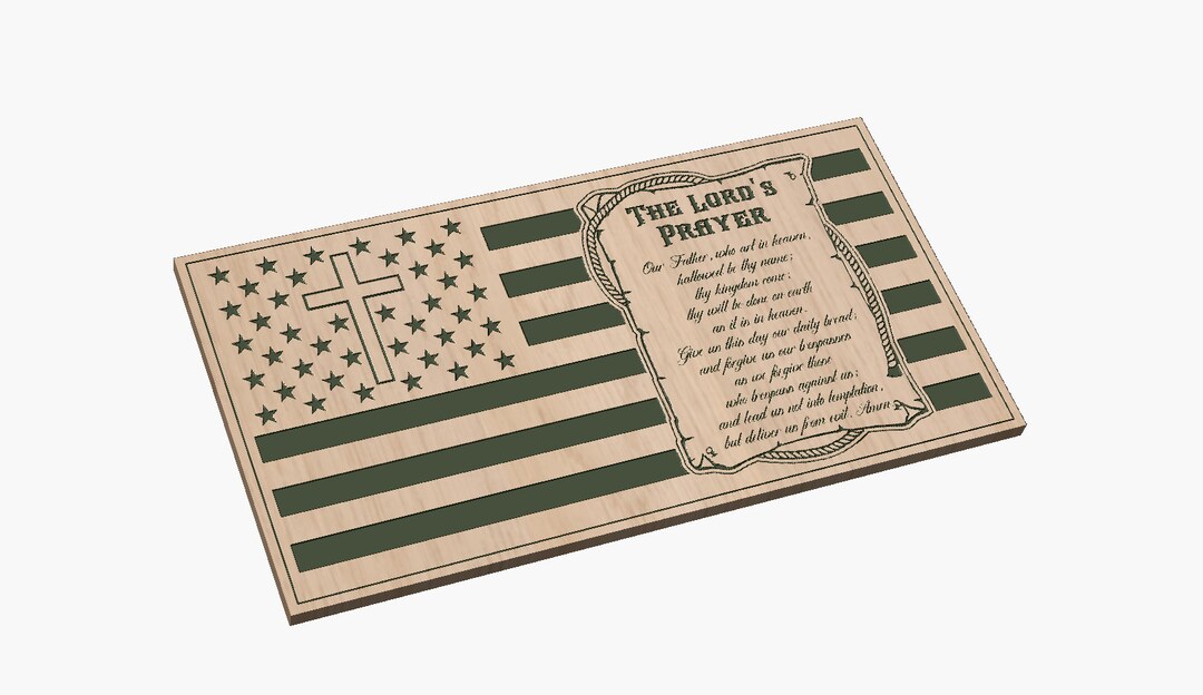 The Lord's Prayer Scroll Flag - SVG - Digital Download - Etsy