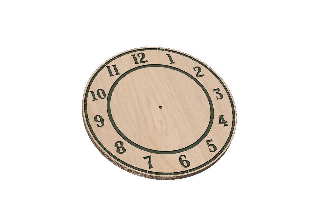 Clock Base With Numbers - SVG - CNC Laser File (digital Download) - Etsy
