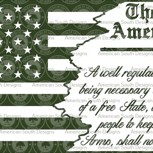 Tattered Flag 3 - the 2nd Amendment - SVG - Digital Download - Etsy